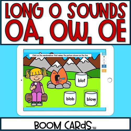 OA OW OE | Long O Vowel Teams | Phonics BOOM Cards™ by The Chocolate ...