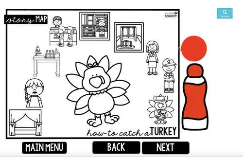 How to Catch a Turkey Book Buddy for Speech Therapy (+ BOOM Cards)