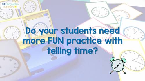 GUESS WHO Math Game for Telling Time by Life Between Summers | TPT