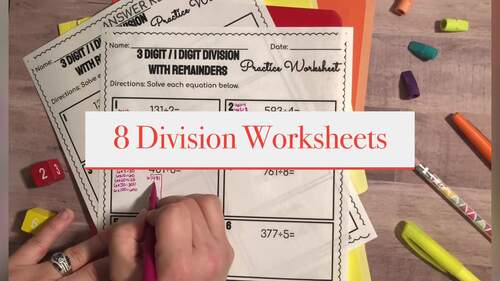 4 NBT 6 Division With Remainders Practice Worksheet by There's a Plan ...