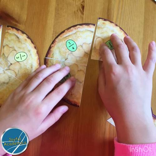 Pie Slices Fraction Circle Manipulatives by Joyful Academics | TPT
