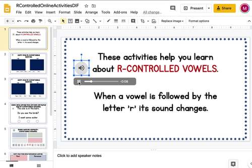 Activities for R Controlled Vowels by Simply B Teaching | TPT