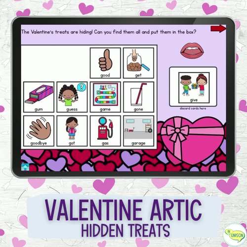 Valentine's Day Articulation Boom Cards™ Find the Hidden Treats F V K G ...