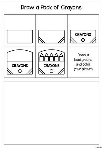 January Back To School Directed Drawings - First Week Of School Visual Art