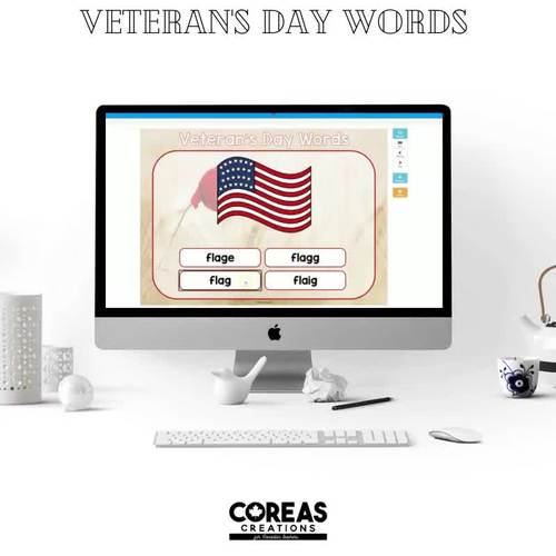 Veteran's Day Write the Room with Boom Cards by Coreas Creations