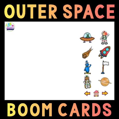 No Print Speech Therapy Boom Cards for Teletherapy | Space by Fun in Speech