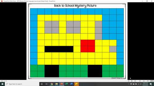 No Prep Digital Language Mystery Pictures Game by Speech Therapy Plans