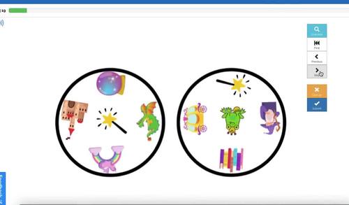 FAIRY TALE SPOT THE MATCH BOOM CARDS:OT /SLP visual perceptual game