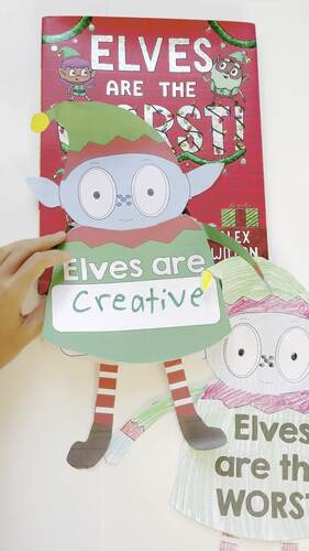 Elves Are the Worst: Winter Christmas Read Aloud Craft Opinion Writing ...