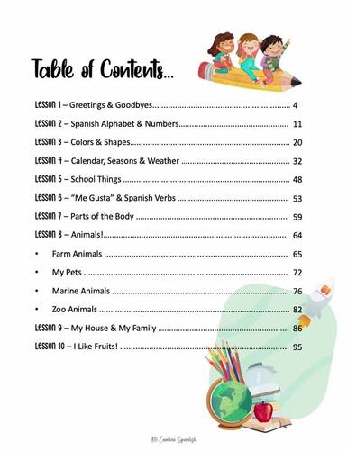 My Spanish Workbook (Student Guide K-2nd Grades ~ 100 pages!) | TPT