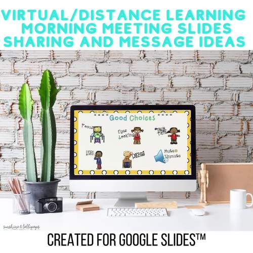 Distance Learning Virtual Morning Meeting Slides and More for Google ...