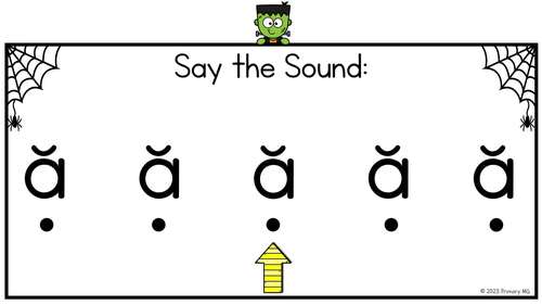 Halloween Backward Decoding | CVC Phonics | Digital Resource by Primary MG