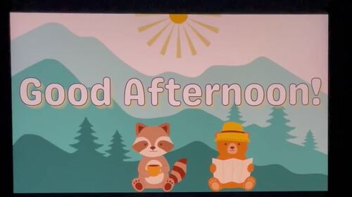 Mountain Daily Agenda Editable Slides / Morning Routine Slides With Timers