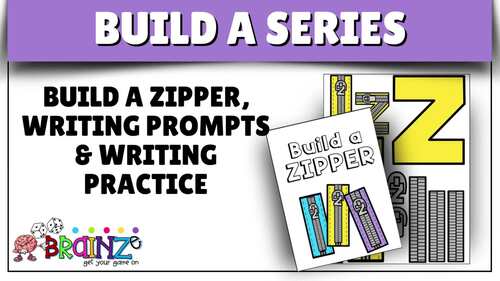 Z is for Zipper Alphabet Craft Activity with Writing Prompts by BRAINZe