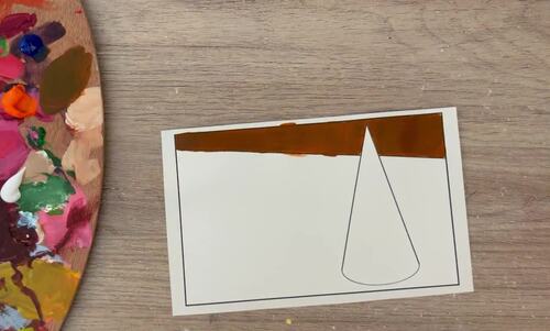 Painting a Cone in Acrylic by Natalie Smith Art | TPT