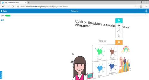 COLORS German BOOM Cards™ | COLORS German Distance Learning by Language ...