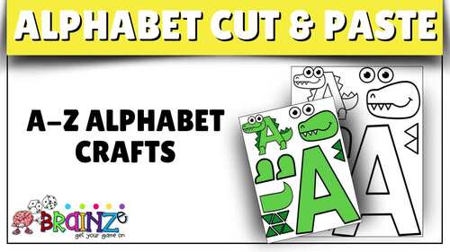 Alphabet Letters Cut and Paste Activity | A–Z Fine Motor & Letter ...