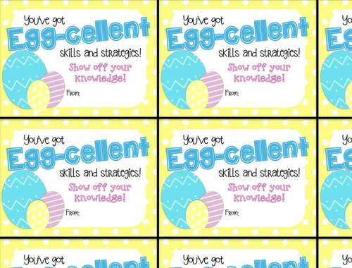 Chocolate Candy Egg Testing Motivation Tag- You've got Egg-cellent ...