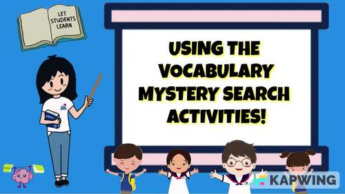 ELA Vocabulary Activity - Interactive Mystery Search- Summer Digital ...