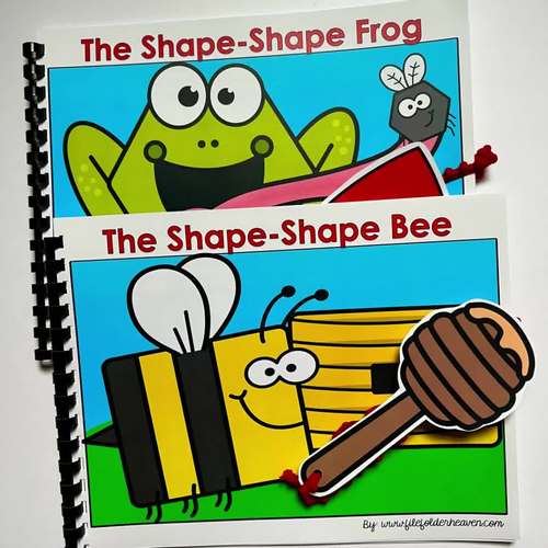 Shapes Adapted Books by File Folder Heaven | TPT