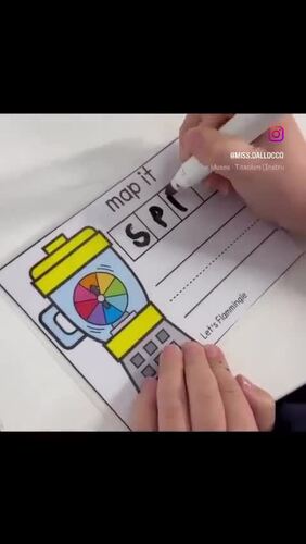 Phonics l r s ending Blends CCVC CVCC blending segmenting Games Worksheet