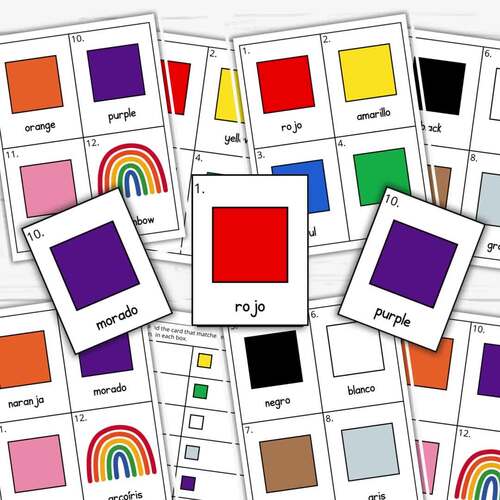 Spanish Colors Write the Room | Fun and Interactive Spanish Vocabulary