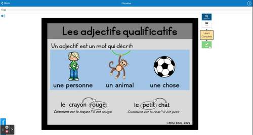 BOOM Cards: Les adjectifs 3 (Où est l'adjectif?) by Mme Bock | TPT
