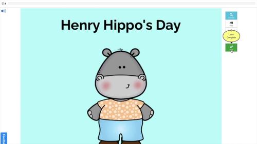 Narrative Language & Sequencing - Henry Hippo's Day for Speech Language ...