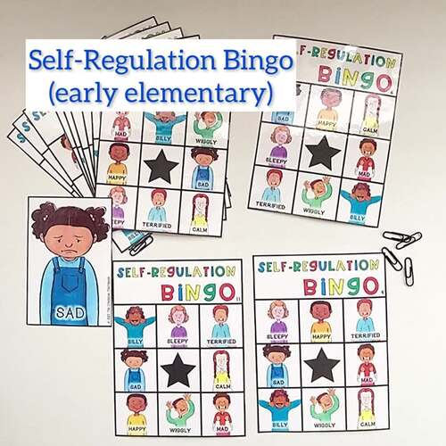 Self Regulation Counseling Bingo Game (Printable and Digital) | TPT
