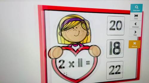 Valentine's Day Themed Multiplication- Multiplication Tables 1-3- Boom ...