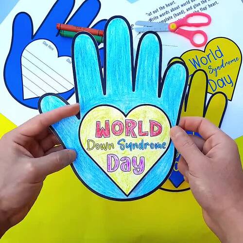 World Down Syndrome Day Craft | Down Syndrome Awareness Writing Activities