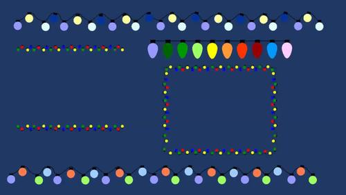 Winter Christmas Gif Animations - Lights Set by Danijela Naranda from ...