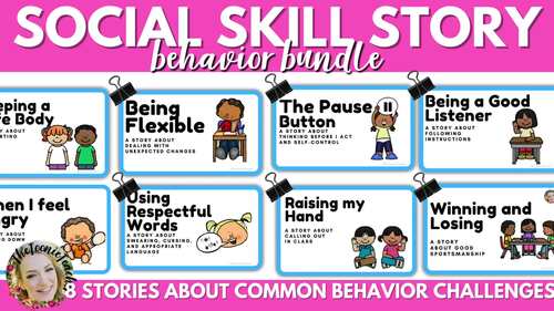 Behavior Management Social Skills Stories BUNDLE for Autism & Sped ...