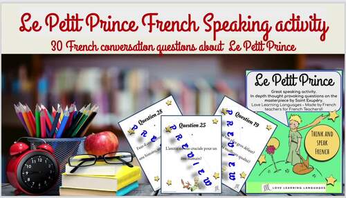 The Little Prince - Le Petit Prince - French Speaking Activity | TPT