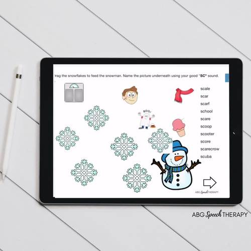 S, L, R Winter Articulation Boom Cards™ for Speech Therapy | TPT