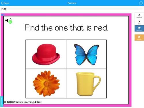 Receptive by Feature ABA Boom Cards for Distance Learning | TpT