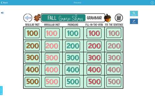 Fall Language Boom Cards™ Game Shows Bundle Pre-K & Elementary | Fall ...