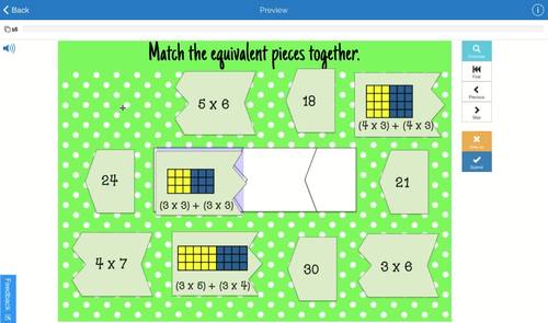 3rd Grade Distributive Property of Multiplication Puzzle | 3.OA.B5 ...