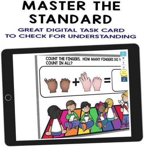 Addition to 10 BOOM CARDS Distance Learning | K.OA.A.1 | TpT