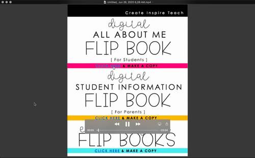 *BUNDLE* Editable Digital Back to School Student and Parent Flipbook