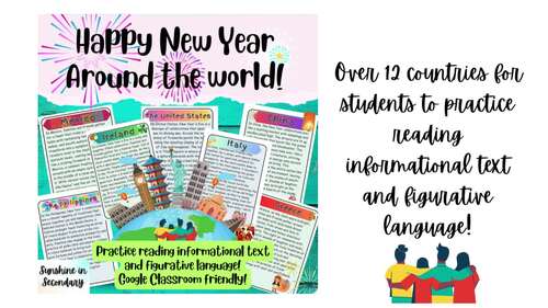 Secondary New Year's Traditions Around the world informational text ...