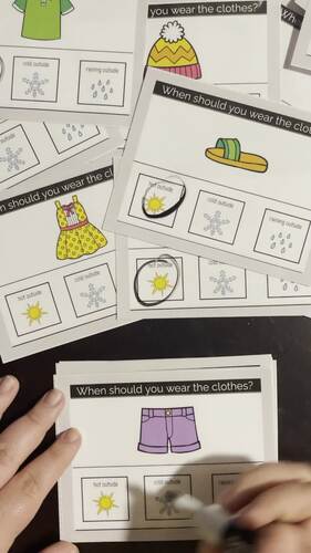 Weather Life Skills: What Clothes to Wear Based on Weather | TPT