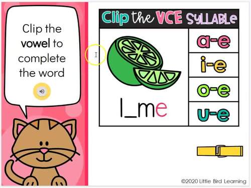 VCE Words - Digital Clip Cards | Distance Learning | Google Slides