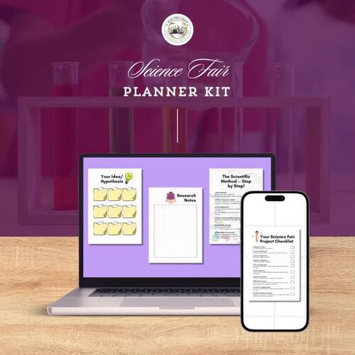 Science Fair Planner Kit for Kids by Here They Grow - Homeschooling ...