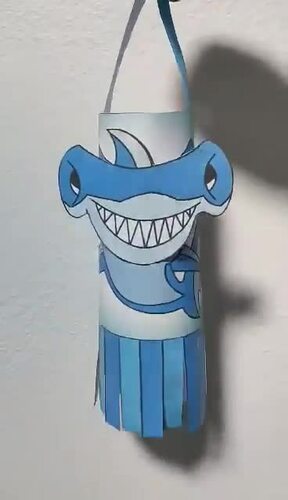Shark Week Activities Crafts Windsock Hammerhead Shark Ocean Sea Animals