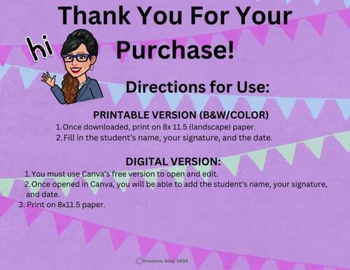 Editable Motivational Certificates/Awards Day Classroom Certificates