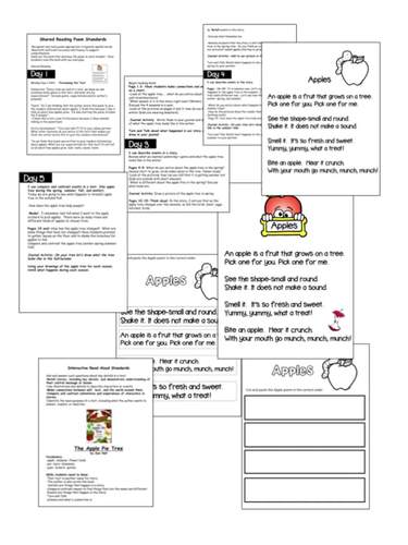 Apple Unit-The Apple Pie Book and The Seasons of Arnold's Apple Tree