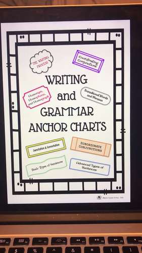 Grammar & Writing Anchor Charts by Master Teacher 20 Plus | TpT