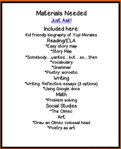 Dreamers by Yuyi Morales Picture Book Companion by LisaTeachR's Classroom