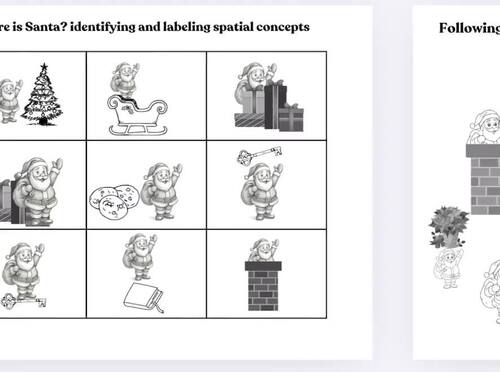How to Catch Santa Claus Language Activities Speech Preschool Kindergarten